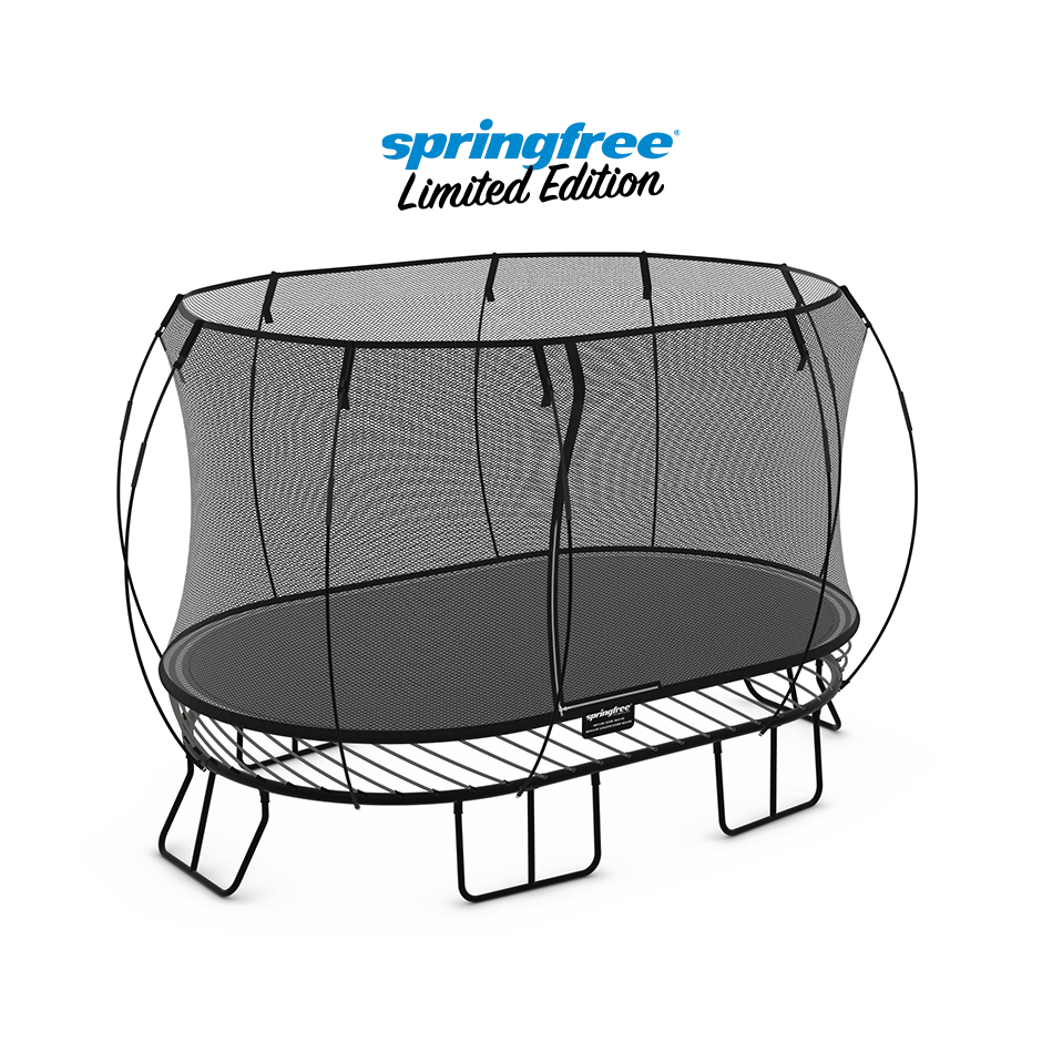 8ft x 13ft Large Oval Springless Trampoline | Springfree®